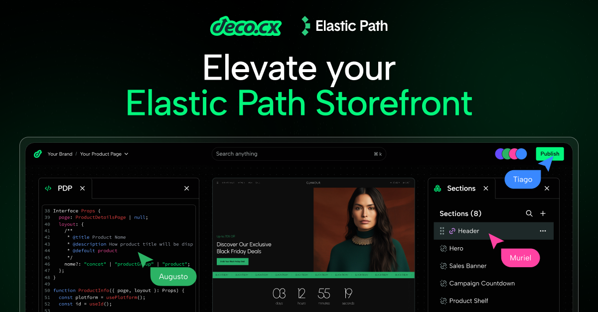 Elevate Your Elastic Path Storefront - deco.cx Headless Frontend Platform