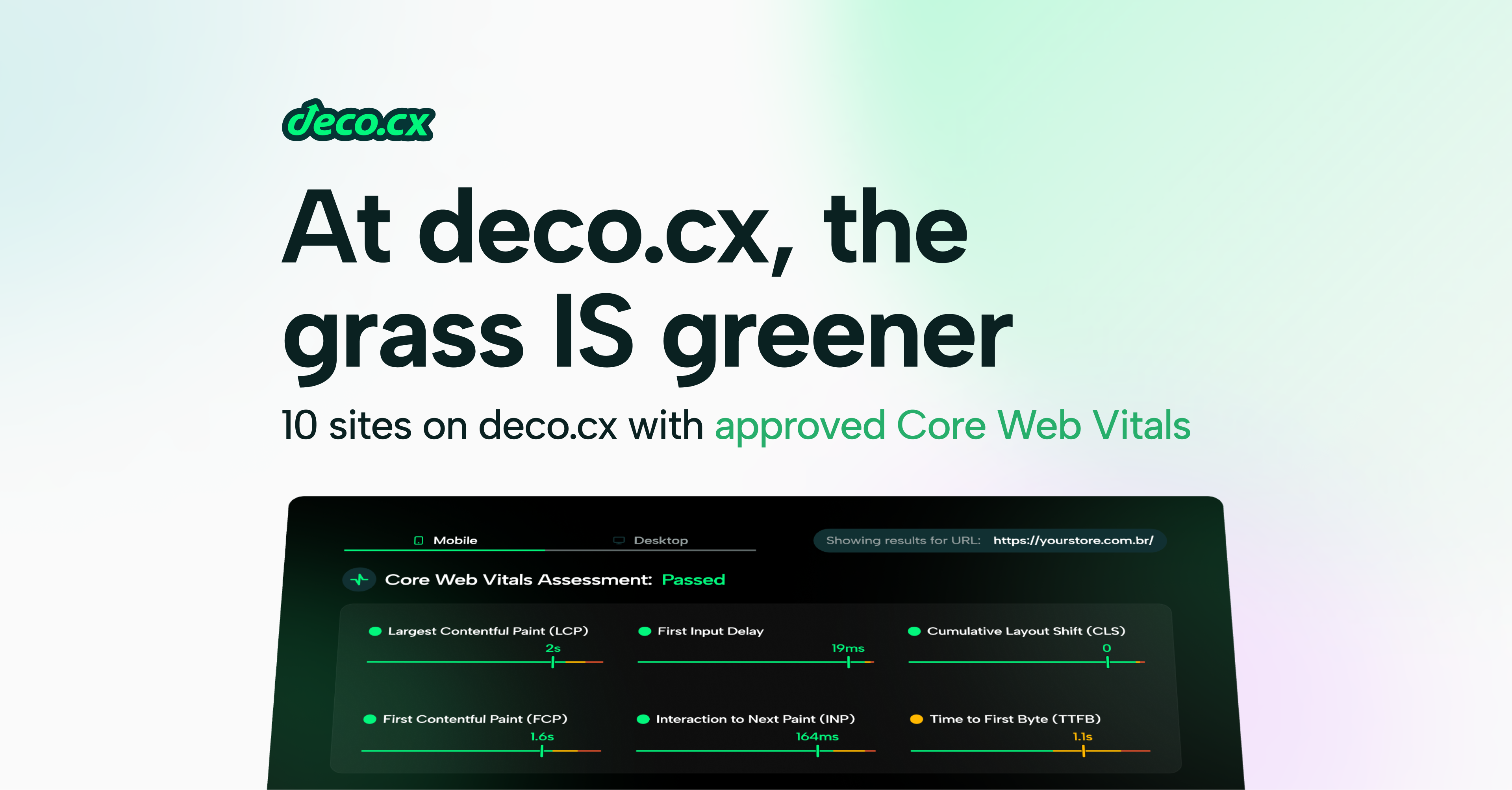 deco.cx - 10 sites on deco.cx with approved Core Web Vitals
